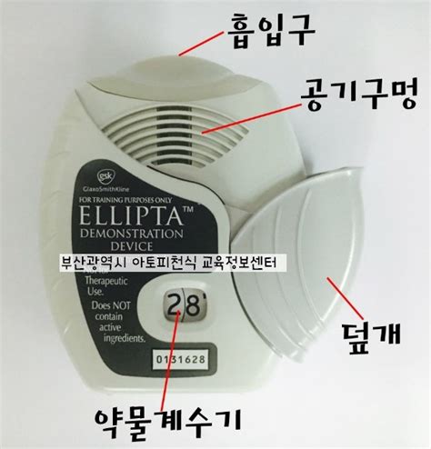 올바른 흡입기 사용법 건조분말흡입기 엘립타 사용법 네이버 블로그