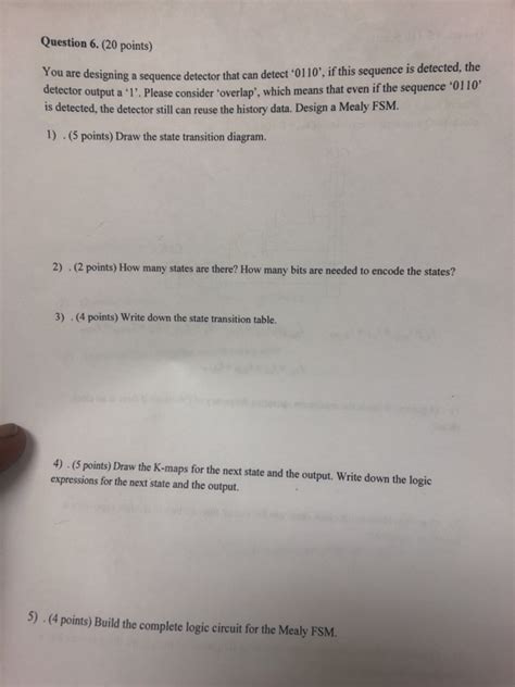 Solved Question 6 20 Points You Are Detector Is Detected Chegg Com