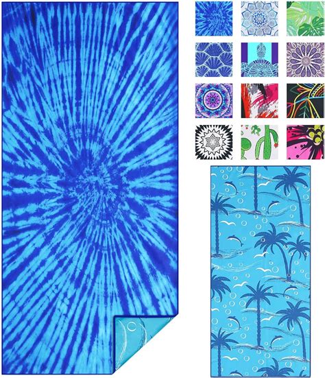 Twoyek Microfiber Thin Beach Towel Lightweight Oversized