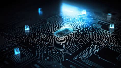 Authentication Technology Fingerprint Stock Illustration Illustration Of Hardware Recognition