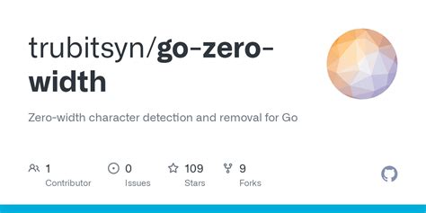 Github Trubitsyngo Zero Width Zero Width Character Detection And