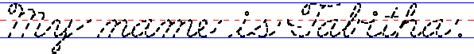 Cursive Tabitha