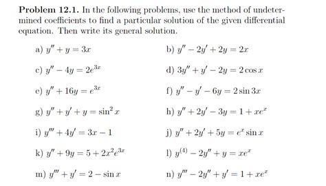 solved problem 12 1 in the following problems use the