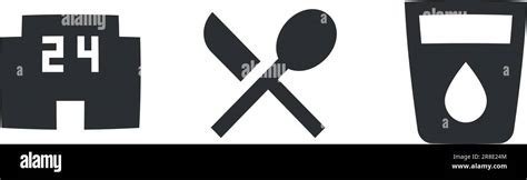 Set Of 3 Icons Maps Line Icons Collection Set Quality Icon For