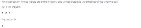 Solved Write A Program Whose Inputs Are Three Integers And Chegg