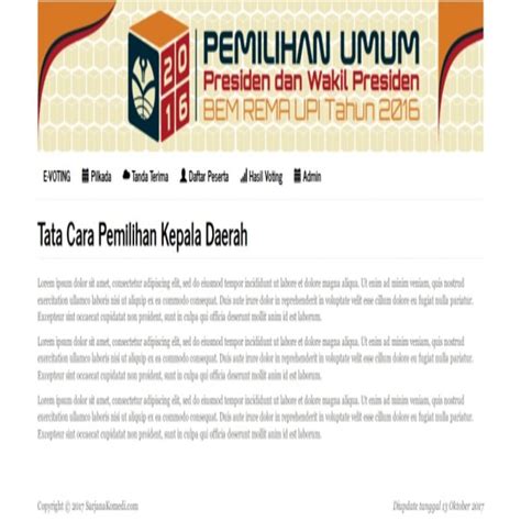Jual Source Code Aplikasi E Voting Berbasis Web Indonesiashopee Indonesia