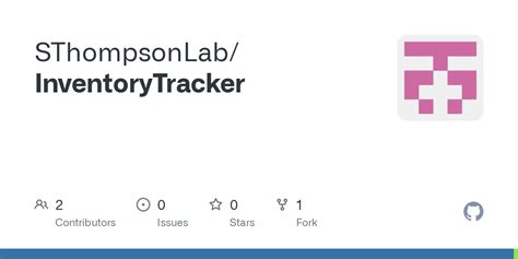 GitHub SThompsonLab InventoryTracker