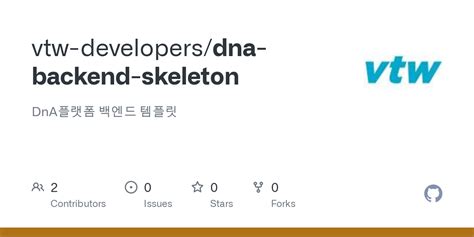 Github Vtw Developersdna Backend Skeleton Dna플랫폼 백엔드 템플릿