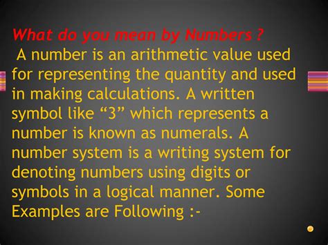 Math Numbers In Nature And Classspptx