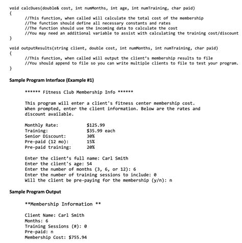 Solved Description This Program Will Calculate Fitness
