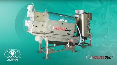 Volute Duo™ Dewatering Press Rvp Series Amcon Europe