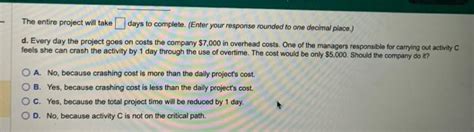 Solved Consider The Following Project Activities Click The