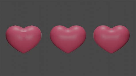 3d Model Hearts Set 1 Animated Particle System Included Vr Ar Low