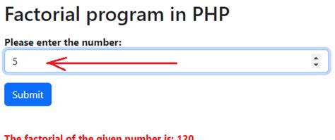 Factorial Program In Php With Example Dev Community