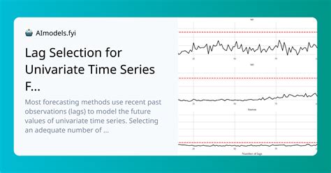 Lag Selection For Univariate Time Series Forecasting Using Deep