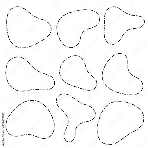Vector Set Of Objects For Design Use Black Vector Doodle Blobs