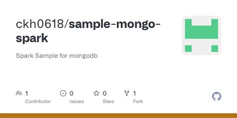 GitHub Ckh Sample Mongo Spark Spark Sample For Mongodb