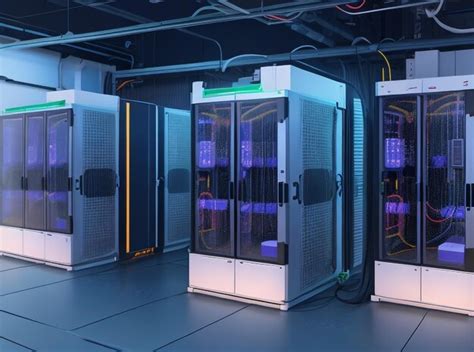 Premium AI Image Dark Data Nexus Connection Network In Servers Data Center