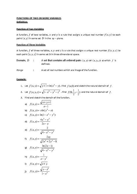 c3 limit and continuity functions of two or more variables definition