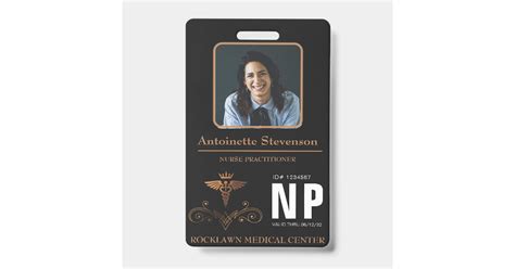 Nurse Practitioner Caduceus Badge Zazzle