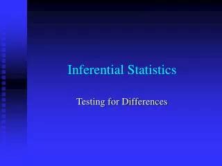 PPT INFERENTIAL STATISTICS PowerPoint Presentation Free Download