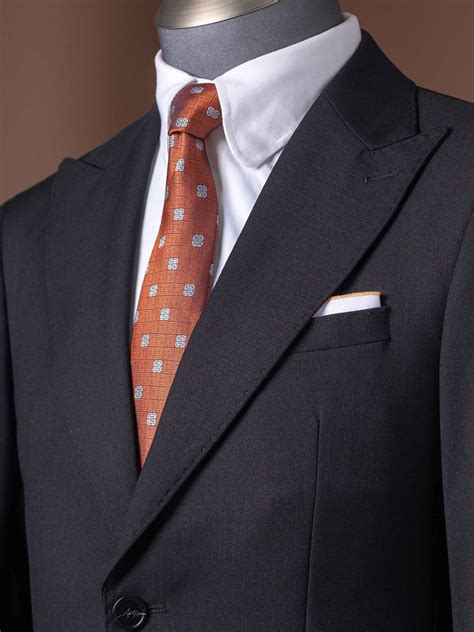 Single Breasted Suit Blazer Jet Black Plain Peak Lapel Zeve Shoes