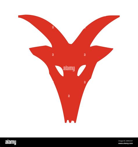 Red Goat Devil Evil Icon Stock Vector Image And Art Alamy