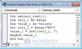How To Extract Certain Text From A Cell In Excel VBA Codes