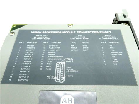 NEW ALLEN BRADLEY 5370 CVIM MACHINE VISION MODULE PROCESSOR 4 5AMP SER B 5370CVI SB Industrial