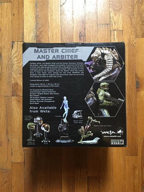 Halo Master Chief And Arbiter Statue Weta Workshop 330 Of 1000 Halo Master Chief And Arbiter Statue Weta Workshop 330 Of 1000