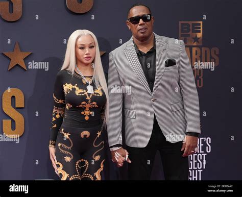 L R Cymphonique Miller And Master P Arrives At The 2023 Bet Awards
