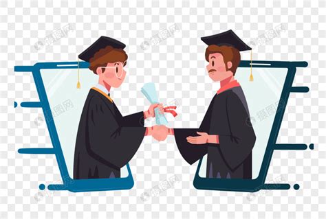 온라인 졸업 Png 일러스트 무료 다운로드 Lovepik