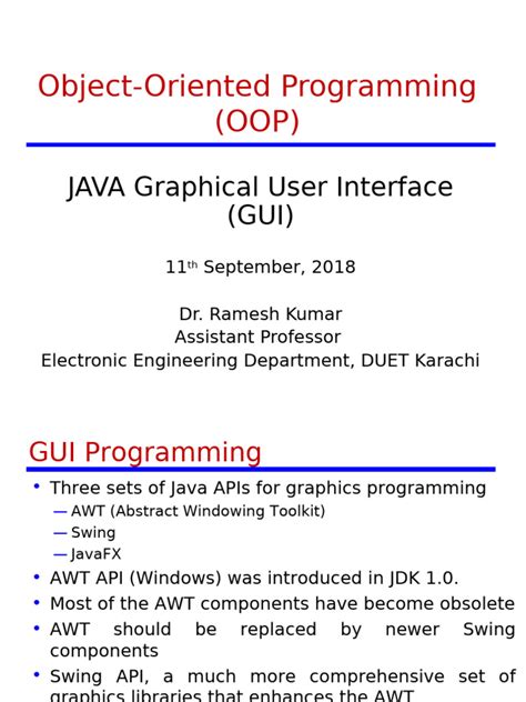 Java Gui 10 Pdf System Software Computer Science