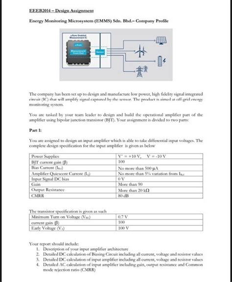 Solved EEEB Design Assignment Energy Monitoring M