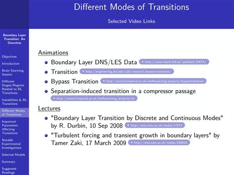 Boundary Layer Transition An Overview Ppt