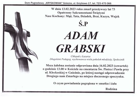 Adam Grabski Moje Gniezno