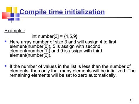 Array In C Ppt