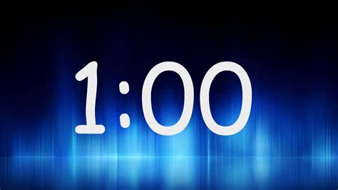 60 Second One Minute Timer Countdown From 60 To 0 Youtube