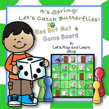 It S Spring Let S Catch Butterflies Bee Bot Mat And Game Board TPT
