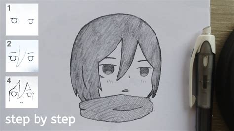 Mikasa Easy Drawing Tutorial Youtube