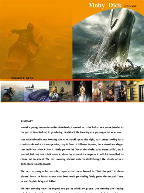 Summary Moby Dick Pdf Moby Dick Ishmael Moby Dick