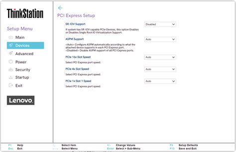 PCI Express Setup Lenovo CDRT Docs Site