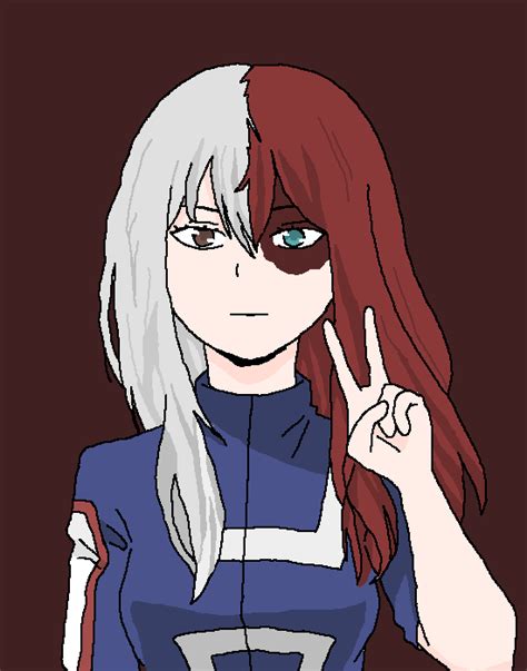 Pixilart Shoto Todoroki Fem By Harukakiritani