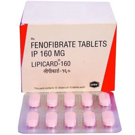 Fenofibrate Tablets Ip 160 Mg At ₹ 180 Strip In Nagpur Id 2850622335673