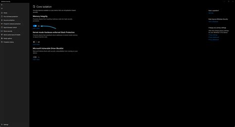 Disabling Core Isolation