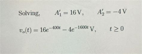 Solved 8 34 The Switch In The Circuit In Fig P8 34 Has Been