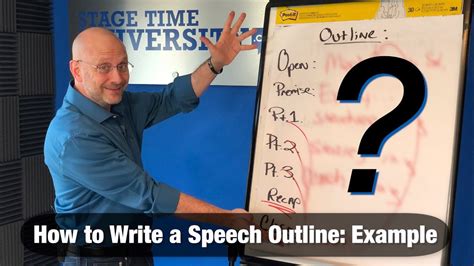 Sample Speech Outline Template How To Write A Speech Outline With