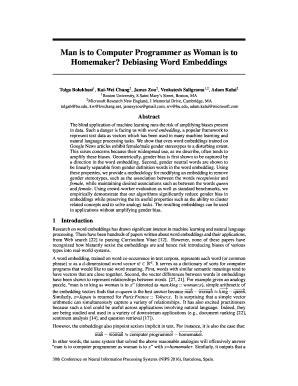Fillable Online Man Is To Computer Programmer As Woman Is To Fax Email Print PdfFiller