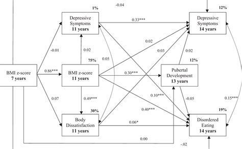 Path Standardized Coefficients And Percentage Of Variance Explained For Download Scientific