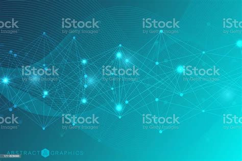 빅 데이터 시각화 배경 현대 미래 가상 추상적 인 배경 과학 네트워크 패턴 연결 선과 점 전역 네트워크 연결 벡터입니다 배경 주제에 대한 스톡 벡터 아트 및 기타 이미지